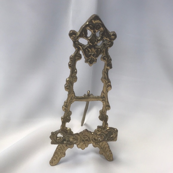 Accents | Vintage Ornate Brass Easeldisplay Stand | Poshmark